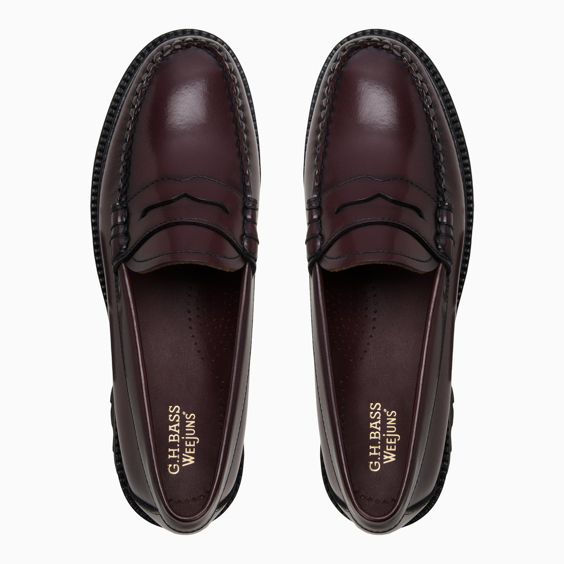 Womens Whitney Super Lug Weejuns® Wine | G.H. Bass – G.H.BASS
