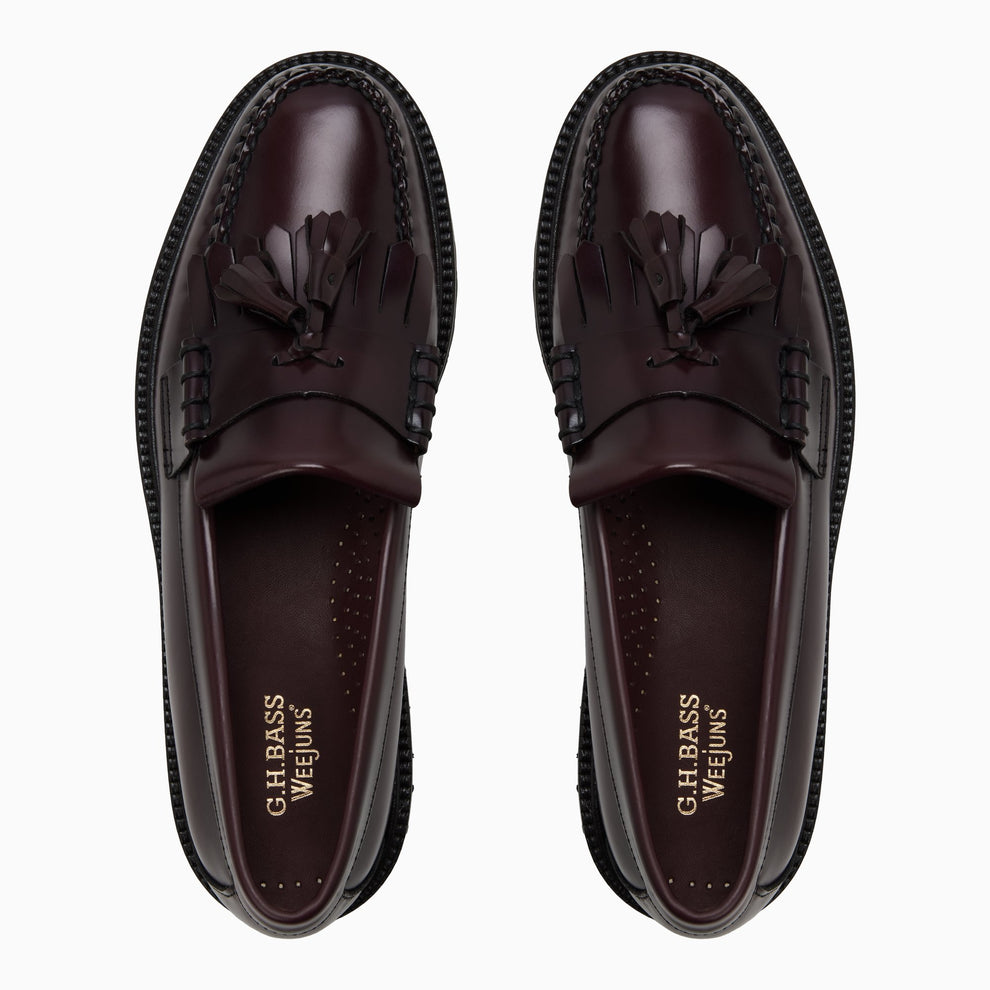 Mens Layton Lug Weejuns® Tassel Loafer Wine | G.H. Bass – G.H.BASS
