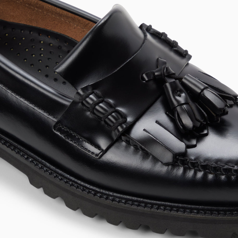 Mens Layton Lug Weejuns® Tassel Loafer Black | G.H. Bass – G.H.BASS
